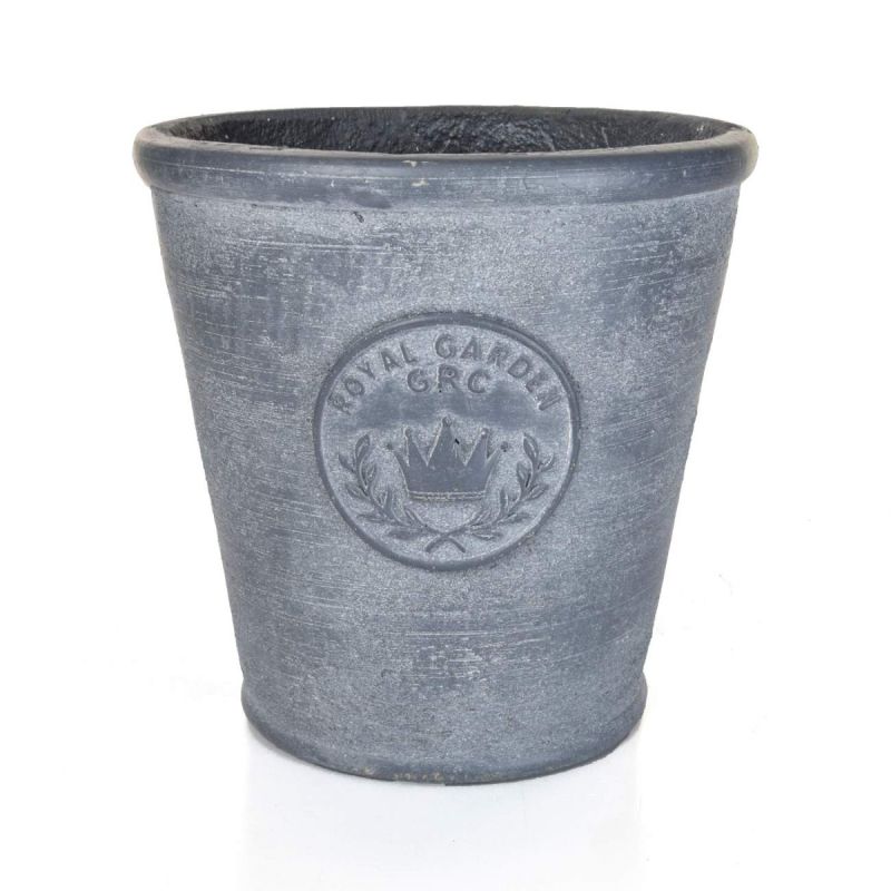 V-Pot Grey Round Composite Pot